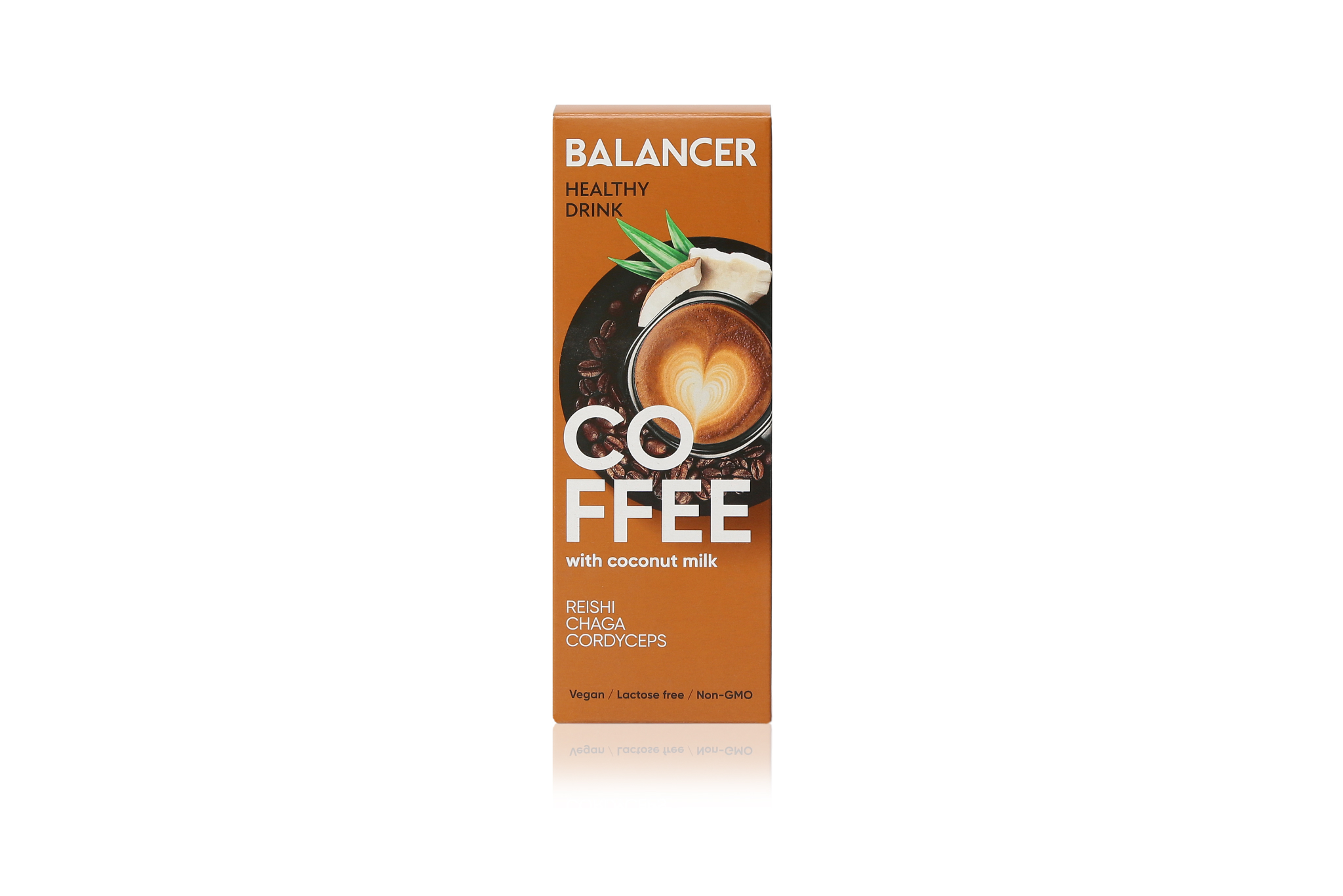 Instant drink BALANCER "Coffee with coconut milk", 10 sticks :: Balancer :: Products :: Greenway EU