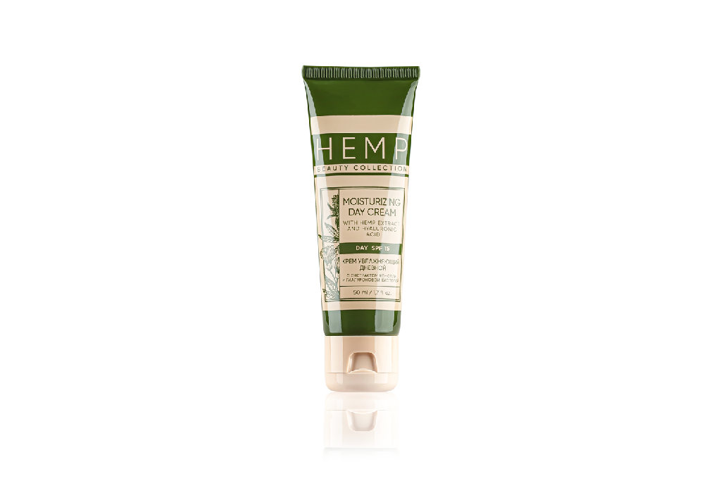 HEMP MOISTURIZING DAY CREAM with hemp extract and hyaluronic acid ...