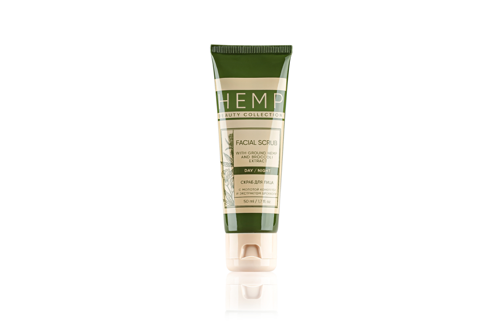 HEMP FACIAL SCRUB with ground hemp and broccoli extract :: Hemp Beauty ...