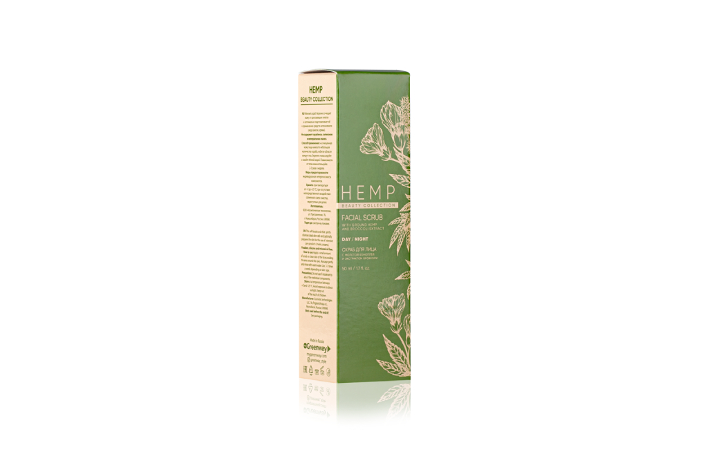 HEMP FACIAL SCRUB with ground hemp and broccoli extract :: Hemp Beauty ...